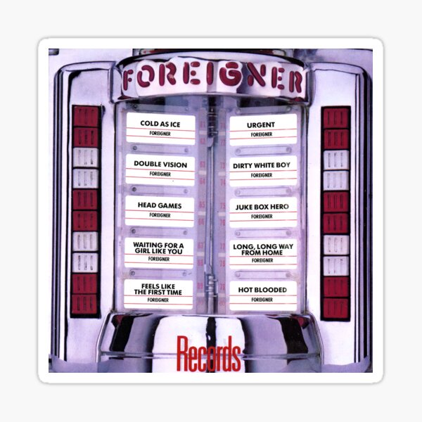 "Records Songs" Sticker for Sale by Klaus-Grune | Redbubble