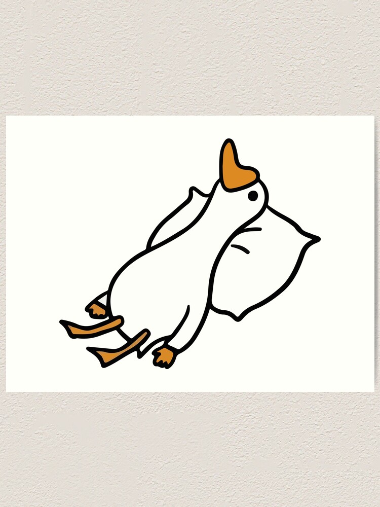 "Cute Bored Duck, sleeping " Art Print for Sale by Lexie-Art | Redbubble