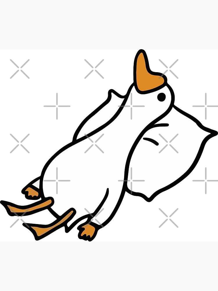 "Cute Bored Duck, sleeping " Art Print for Sale by Lexie-Art | Redbubble