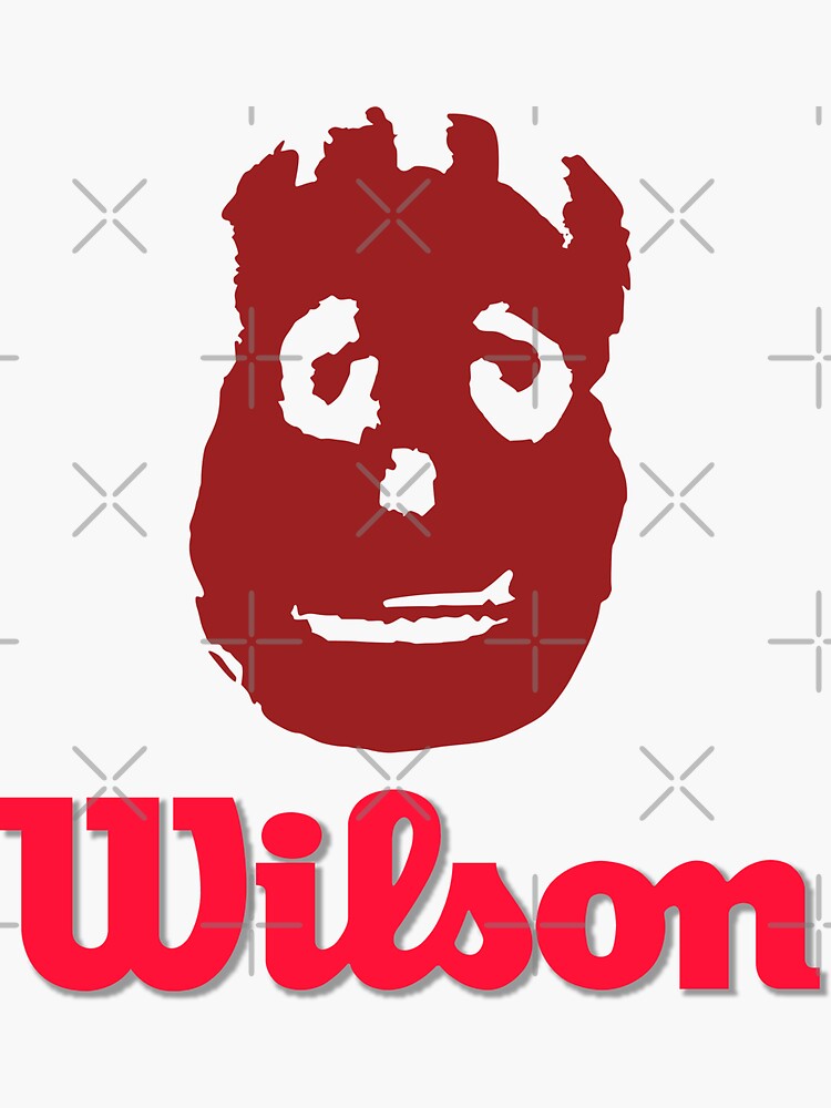 "Wilson with Cast Away, Ball and Cast Away" Sticker for Sale by ...