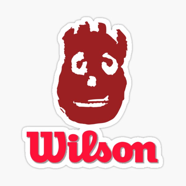 "Wilson with Cast Away, Ball and Cast Away" Sticker for Sale by ...