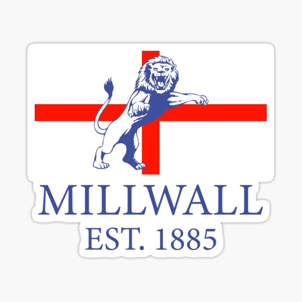 "Millwall 1885" Sticker for Sale by Footarts | Redbubble