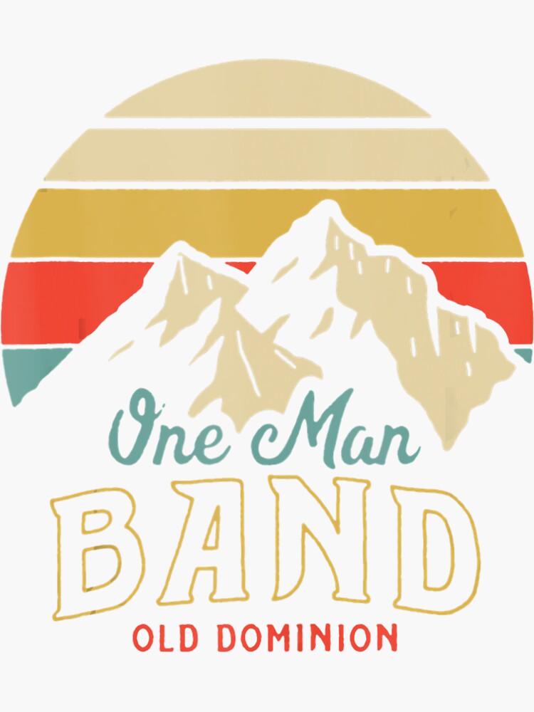 "Old Dominion One Man Band Mountains" Sticker for Sale by ...
