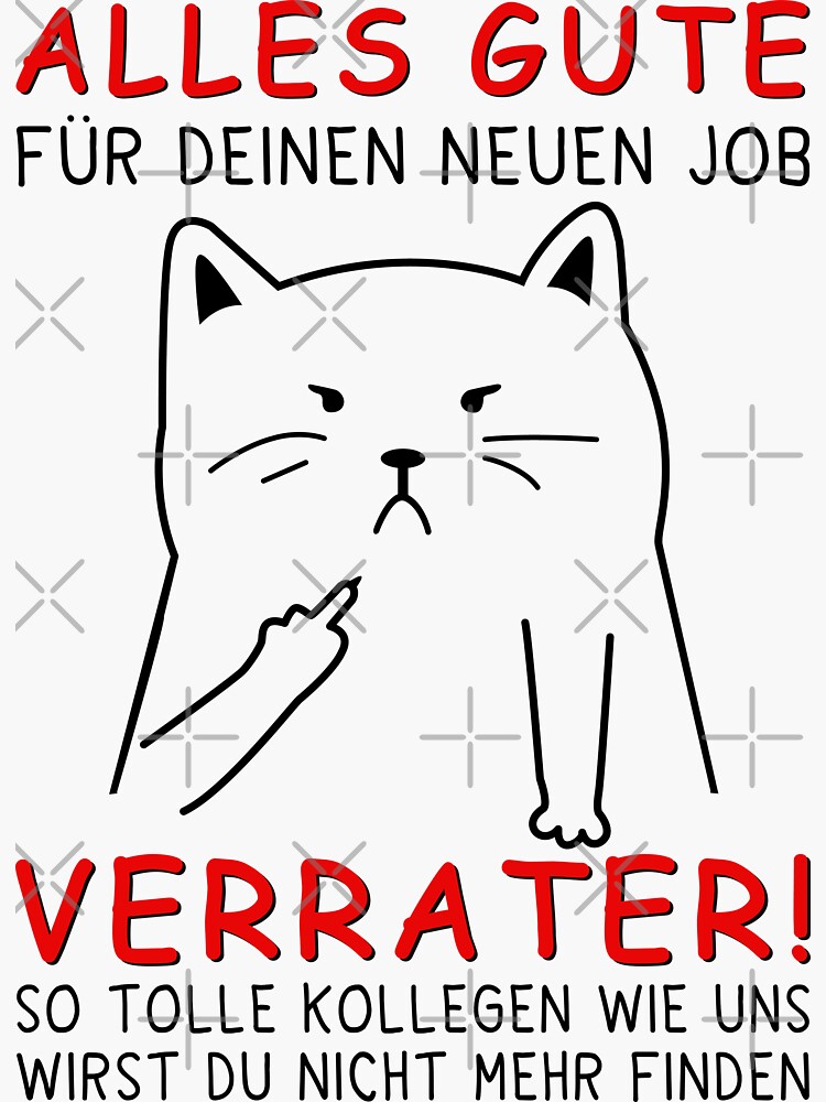"Jobwechsel Neuer Job Abschied Abschiedsgeschenk" Sticker for Sale by ...