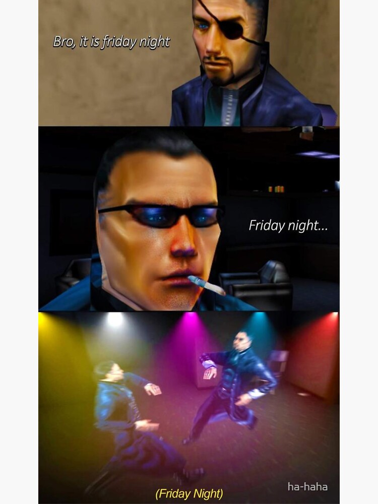 "Its Friday Night Meme" Sticker for Sale by ha-haha | Redbubble