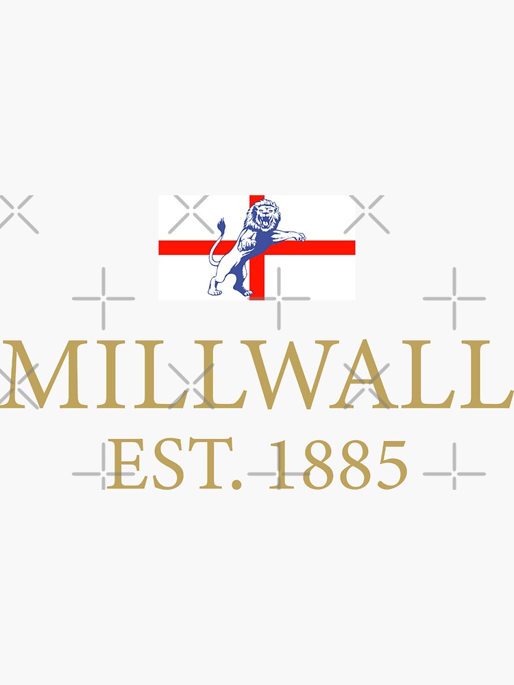 "Millwall 1885" Sticker for Sale by Footarts | Redbubble