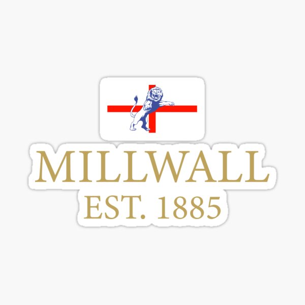 "Millwall 1885" Sticker for Sale by Footarts | Redbubble