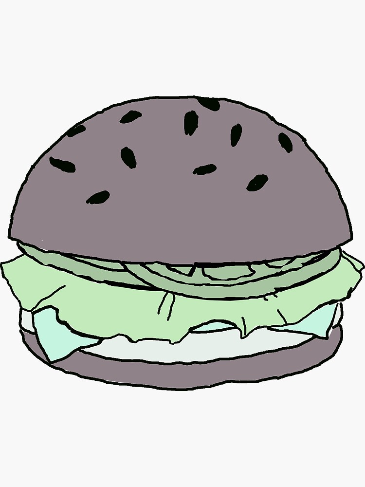 "inverted burger" Sticker for Sale by mintming | Redbubble