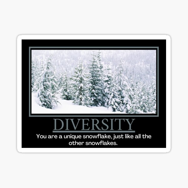"Diversity Demotivational Poster" Sticker for Sale by DesignsByDaddy ...