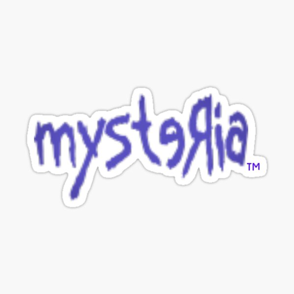 "Just Mysteria " Sticker for Sale by metallicaemo | Redbubble