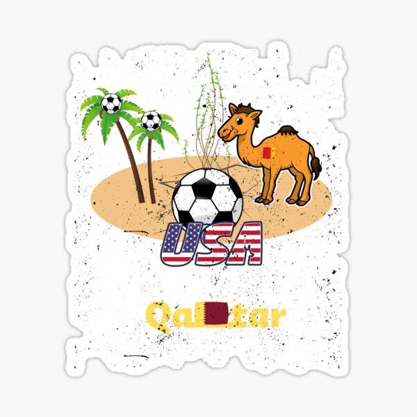 "USA National Soccer Team to Qatar" Sticker for Sale by PrixSympa ...