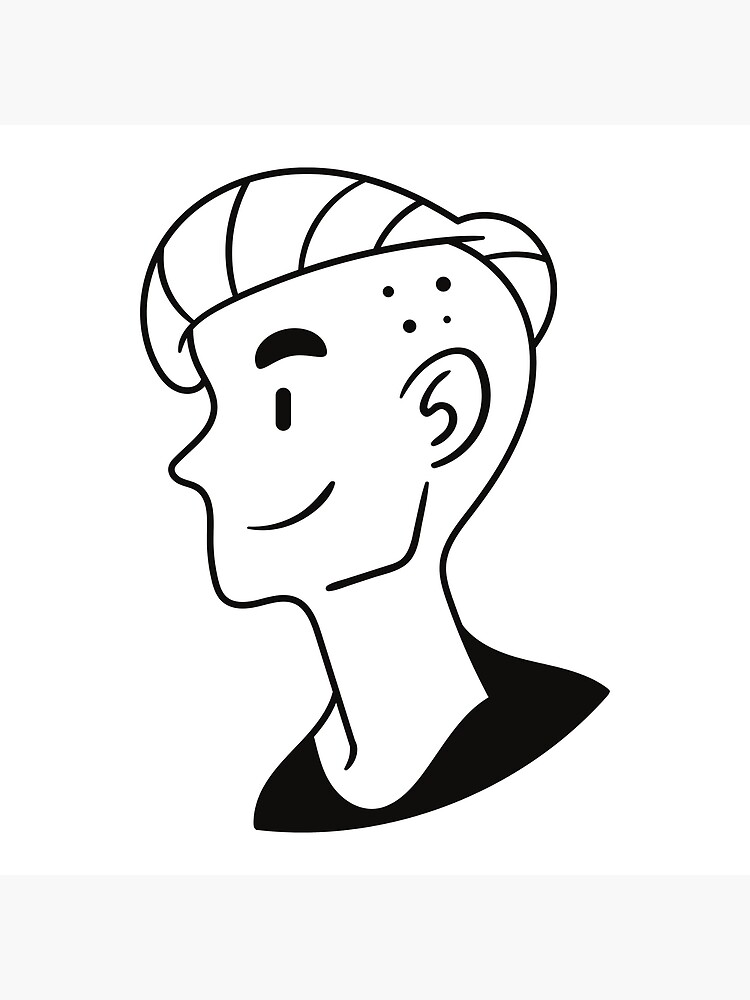 "Duo Color Boy Avatar" Poster for Sale by NewArtCenter | Redbubble