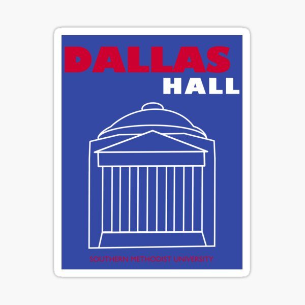 "dallas hall " Sticker for Sale by abbywalk | Redbubble