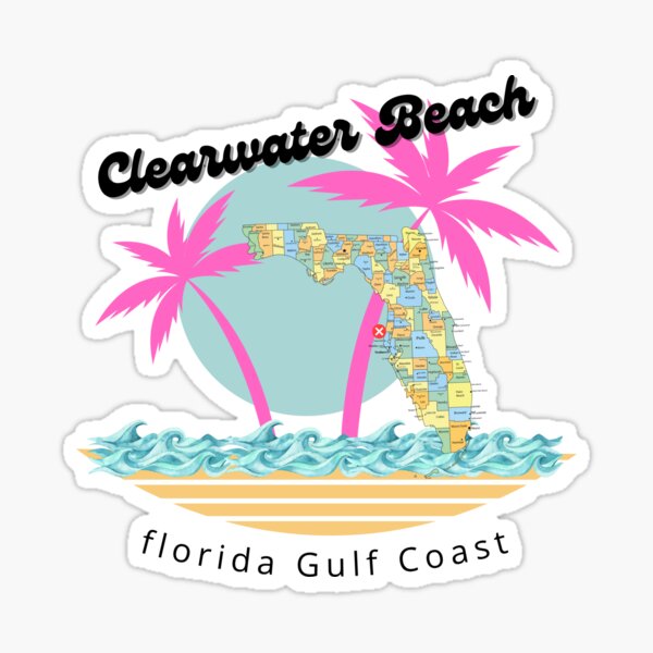 "Clearwater Beach" Sticker for Sale by rocklegends99 | Redbubble