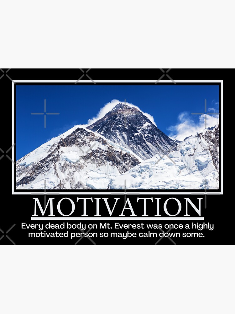 "Motivation Demotivational Poster" Sticker for Sale by DesignsByDaddy ...
