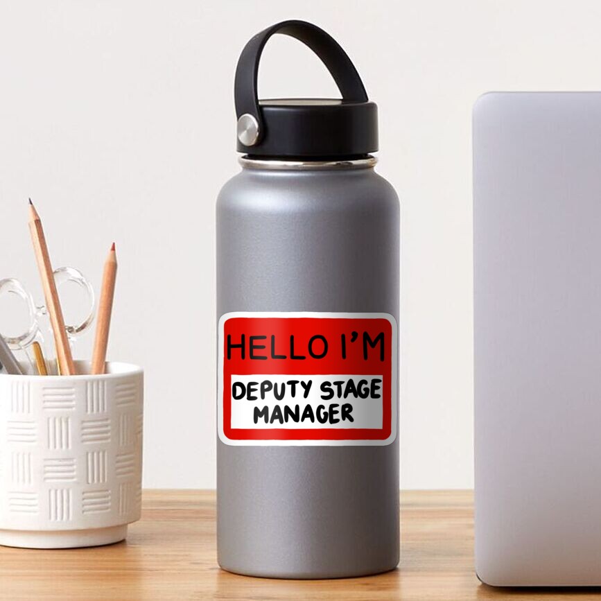 "Deputy Stage Manager Name Tag" Sticker for Sale by katiebackstage ...