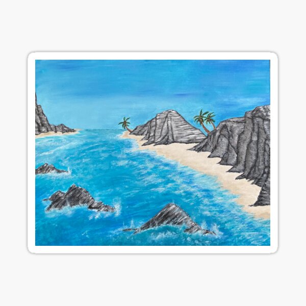 "Tropical Islands" Sticker for Sale by Kitten6461 | Redbubble