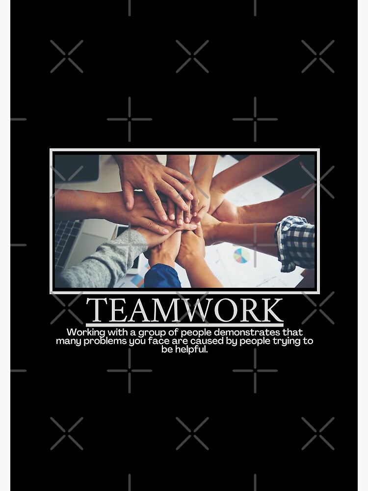 Pengin Teamwork Demotivational Poster