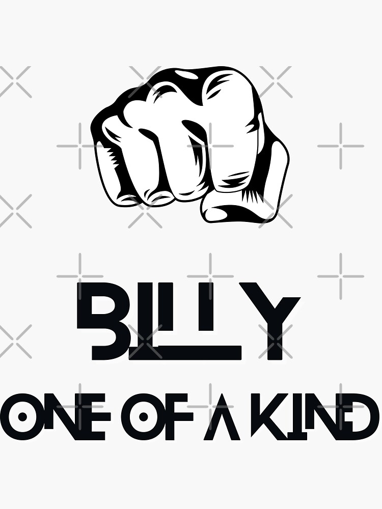 "Billy Name One of a Kind Birthday Anniversary, Appreciation Gift ...