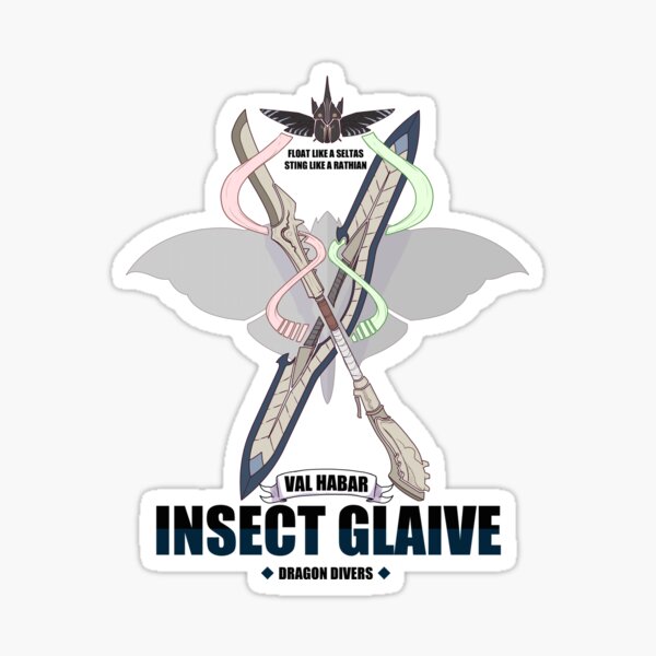 "INSECT GLAIVE" Sticker for Sale by LaserLluis | Redbubble