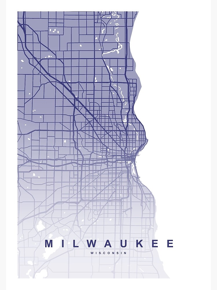 "Milwaukee Map Art" Poster for Sale by artymaps | Redbubble