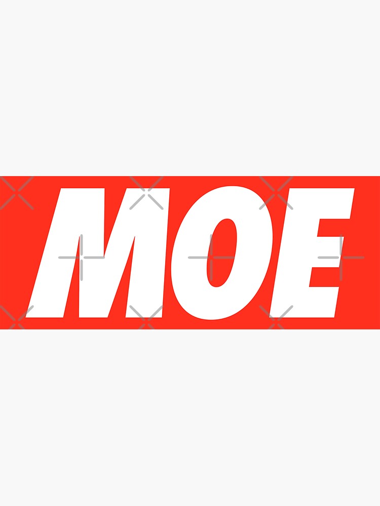 "Moe" Sticker for Sale by PinPom | Redbubble