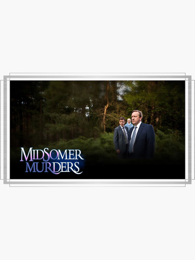 "Murder in Midsomer County" Sticker for Sale by PawsitiveMum3 | Redbubble