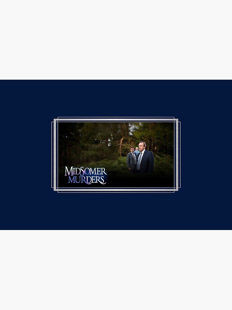 "Murder in Midsomer County (on Navy)" Poster for Sale by PawsitiveMum3 ...