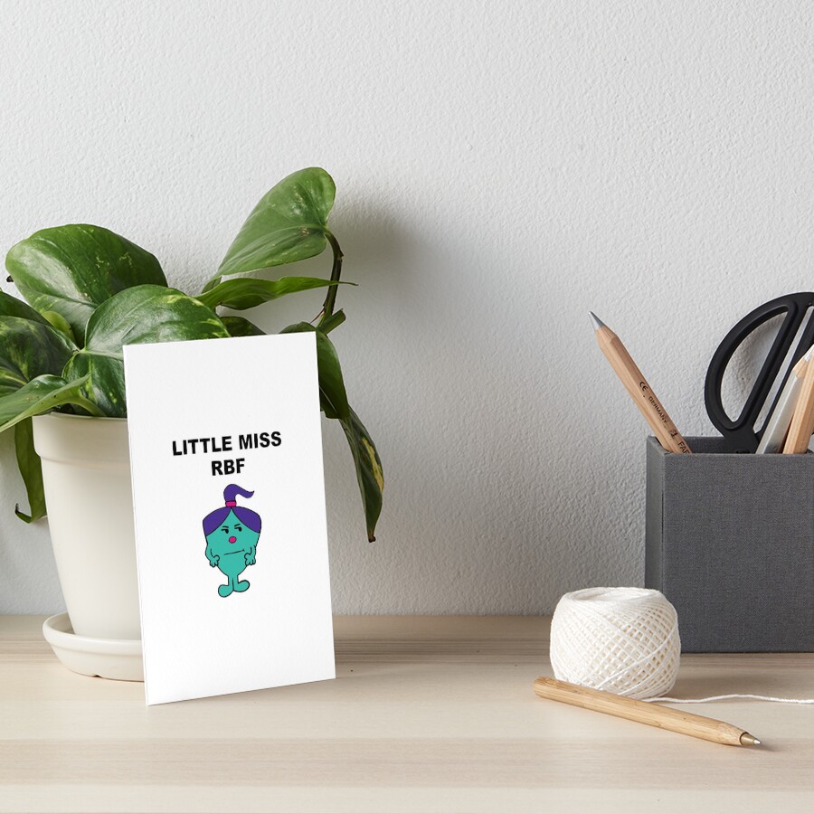 "Little Miss RBF" Sticker for Sale by lcd93 | Redbubble