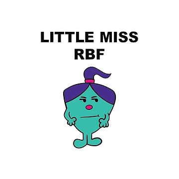 "Little Miss RBF" Sticker for Sale by lcd93 | Redbubble