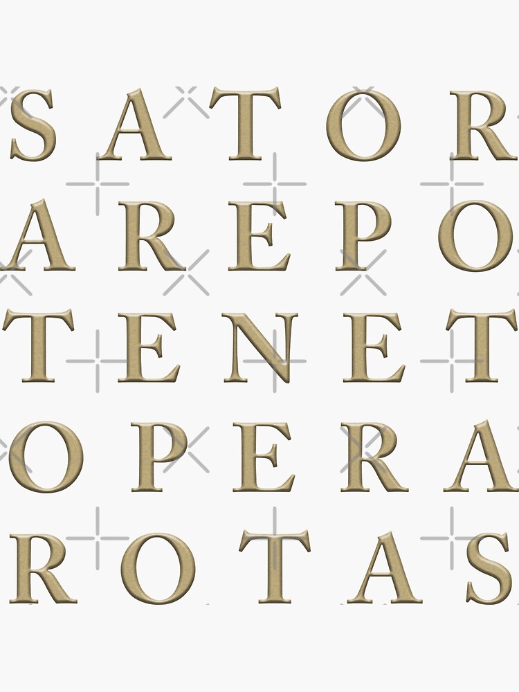"SATOR SQUARE" Sticker for Sale by ANAIDEIADESIGNS | Redbubble
