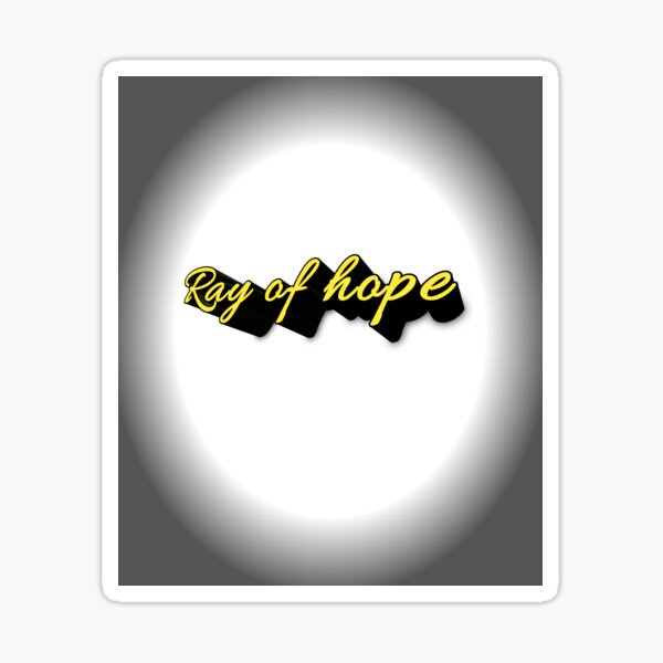 "Ray of hope" Sticker for Sale by Newfashiona | Redbubble