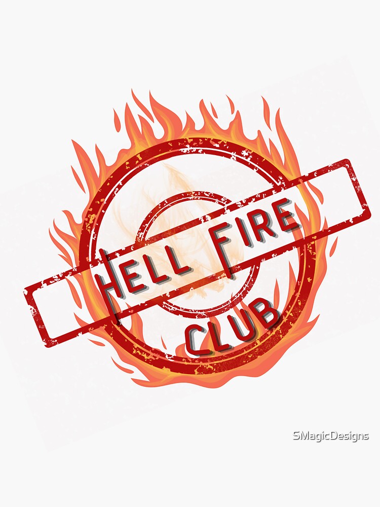 "Hell Fire Club. T-shirt Hell Fire club" Sticker for Sale by ...