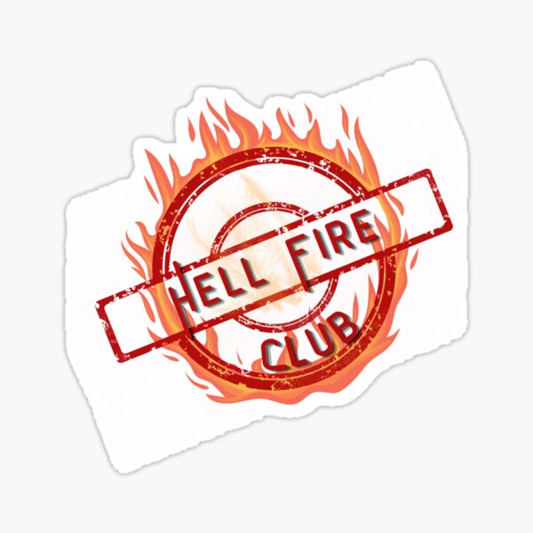"Hell Fire Club. T-shirt Hell Fire club" Sticker for Sale by ...