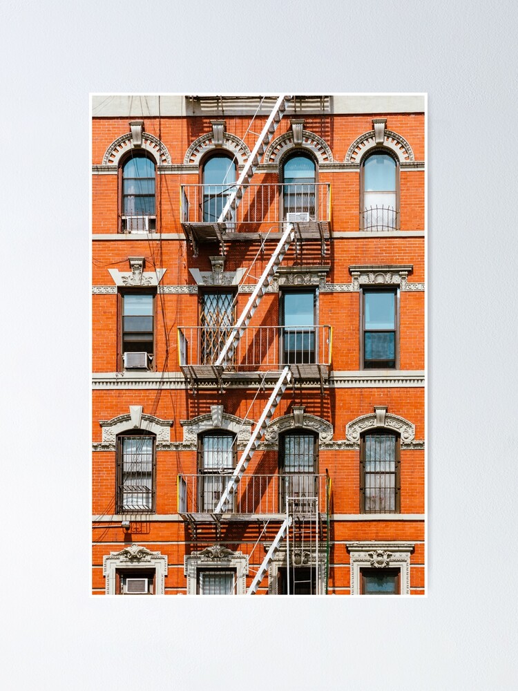 "Classic New York City Apartment Building" Poster for Sale by ...