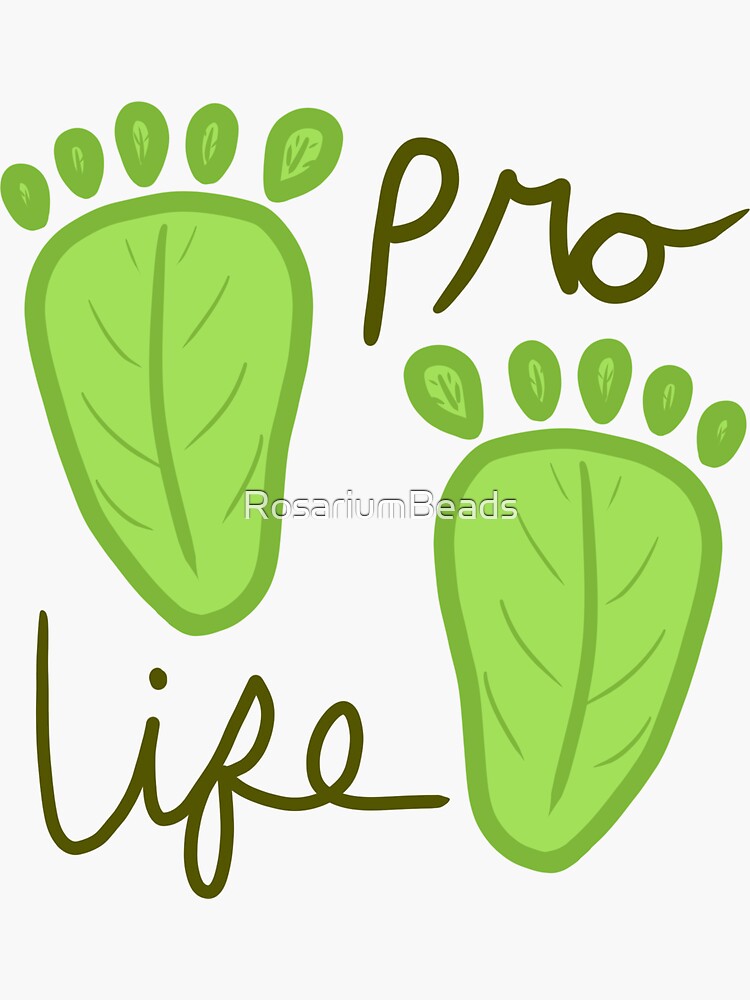 "Pro Life Feet" Sticker for Sale by RosariumBeads | Redbubble