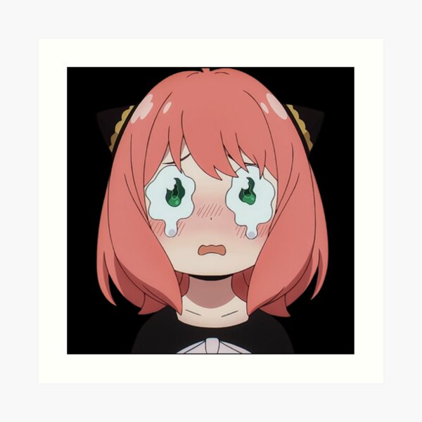 "Anya Forger crying - SPY X FAMILY" Art Print for Sale by SM3KM | Redbubble