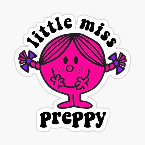 "little miss preppy" Sticker for Sale by ks41663 | Redbubble