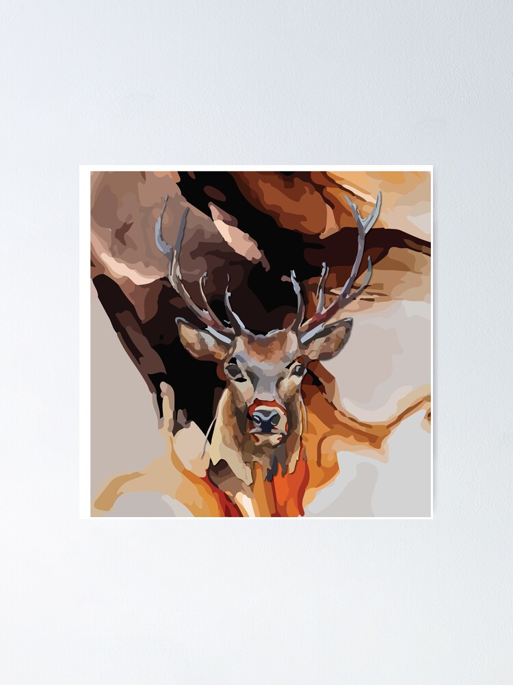 "Deer" Poster for Sale by akilaer | Redbubble