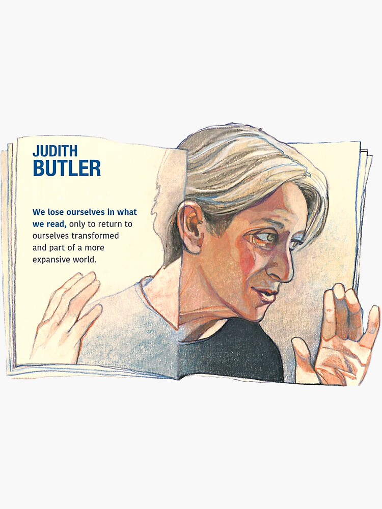 "Judith Butler - Great Philosopher" Sticker for Sale by VintagePeople ...