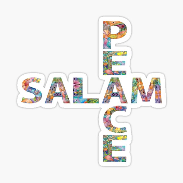 "SALAM peace Arabic meaning" Sticker for Sale by labelRich | Redbubble