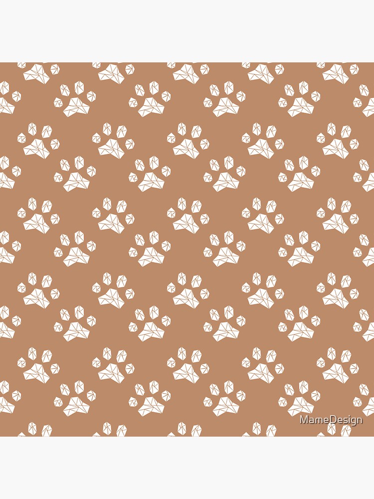 "Brown Dog Paw Print" Sticker for Sale by MameDesign | Redbubble
