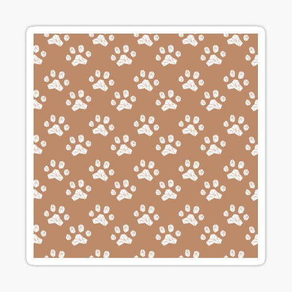 "Brown Dog Paw Print" Sticker for Sale by MameDesign | Redbubble