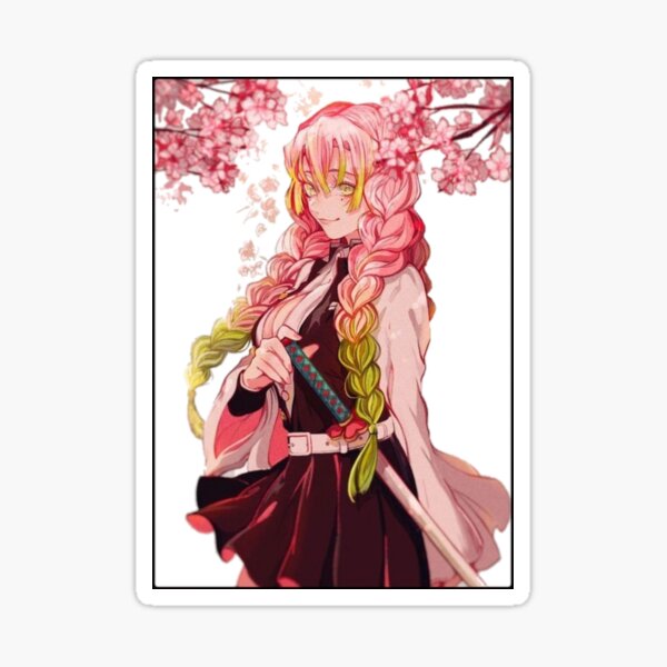 "Mitsuri" Sticker for Sale by THESTONEART | Redbubble