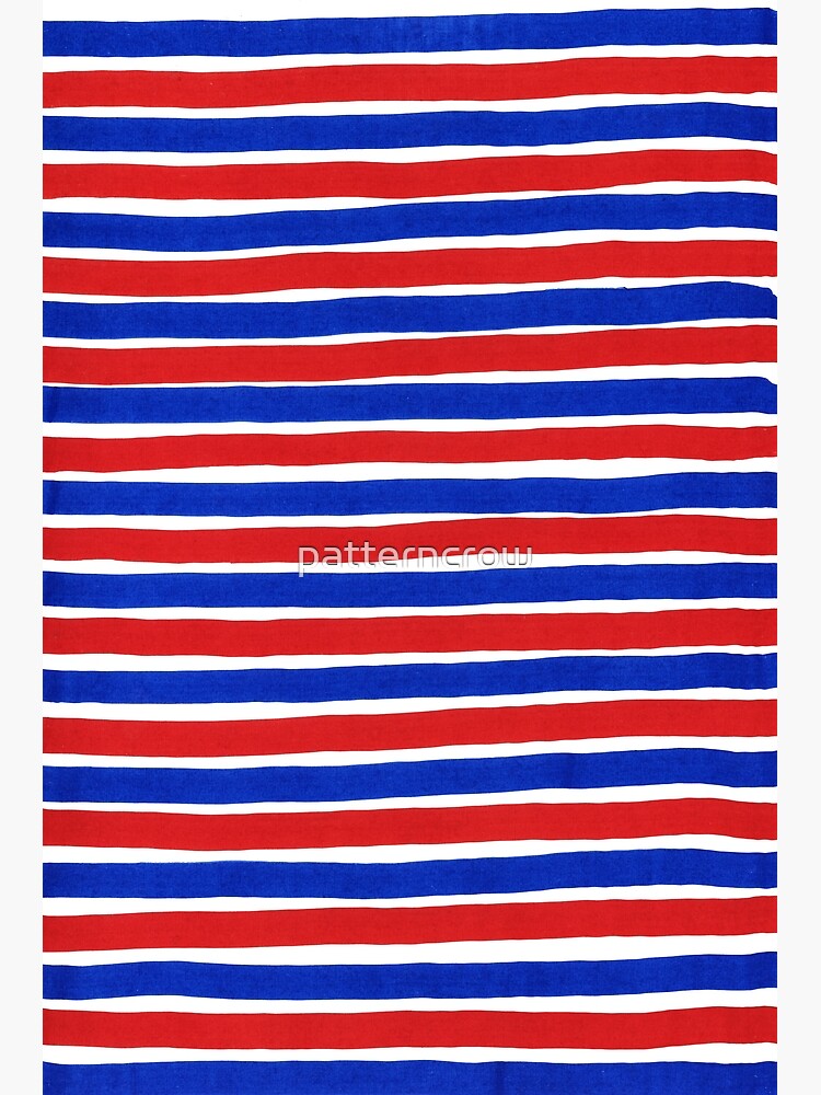 "Horizontal red, blue and white striped pattern - red, white and royal ...