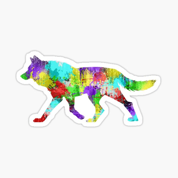 "Wolf of Art Logo" Sticker for Sale by WolfOfArt | Redbubble