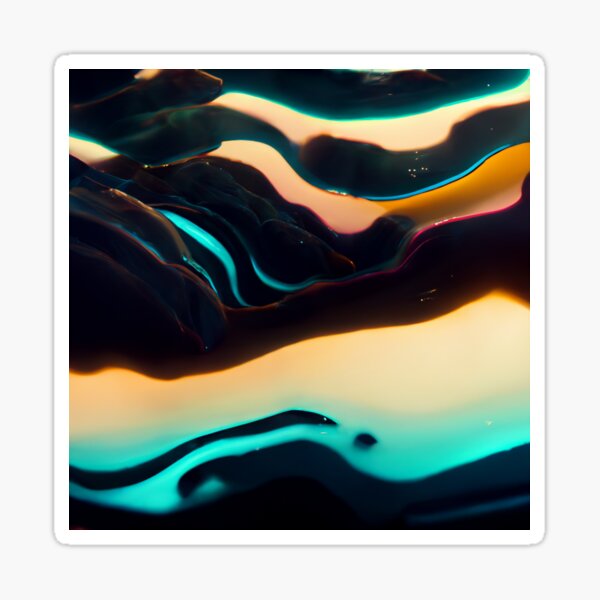 "Fluid Gradients" Sticker for Sale by TheodoreChe | Redbubble