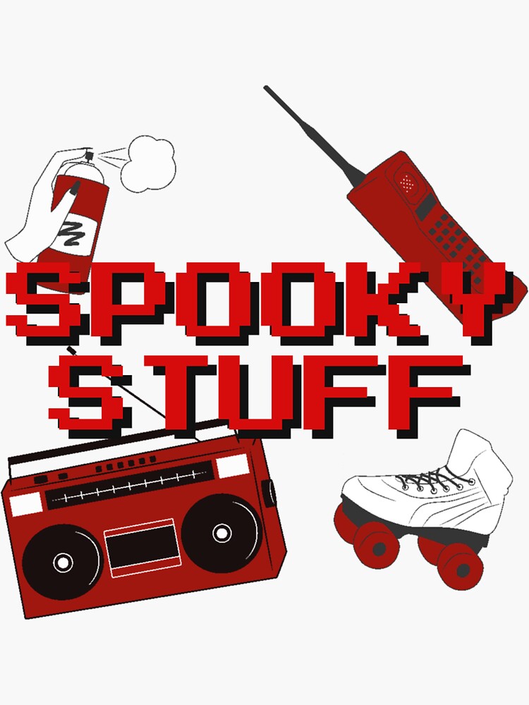 "Spooky Stuff- Title Colors " Sticker for Sale by JadeEye | Redbubble