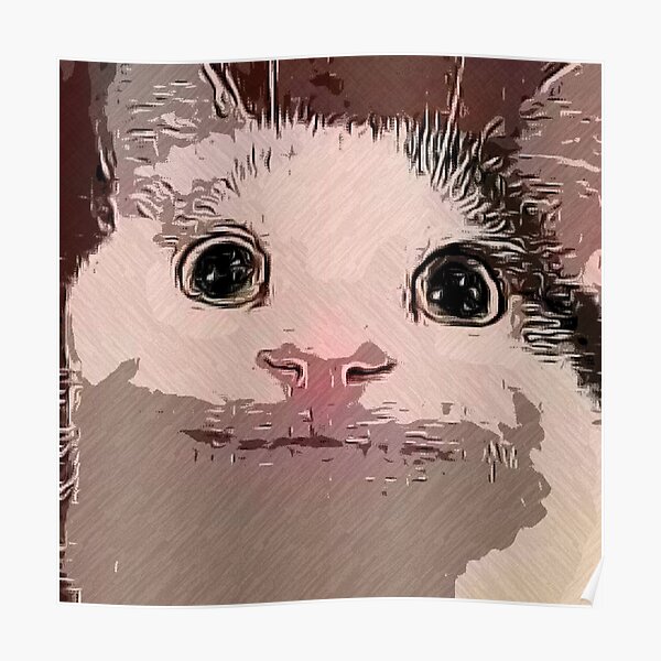 "Popular meme Cat OIL PAINTING style Artwork" Poster for Sale by M ...