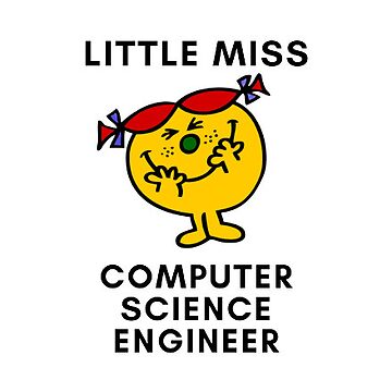 "Little Miss Computer Science Engineer" Sticker for Sale by mesmith27 ...